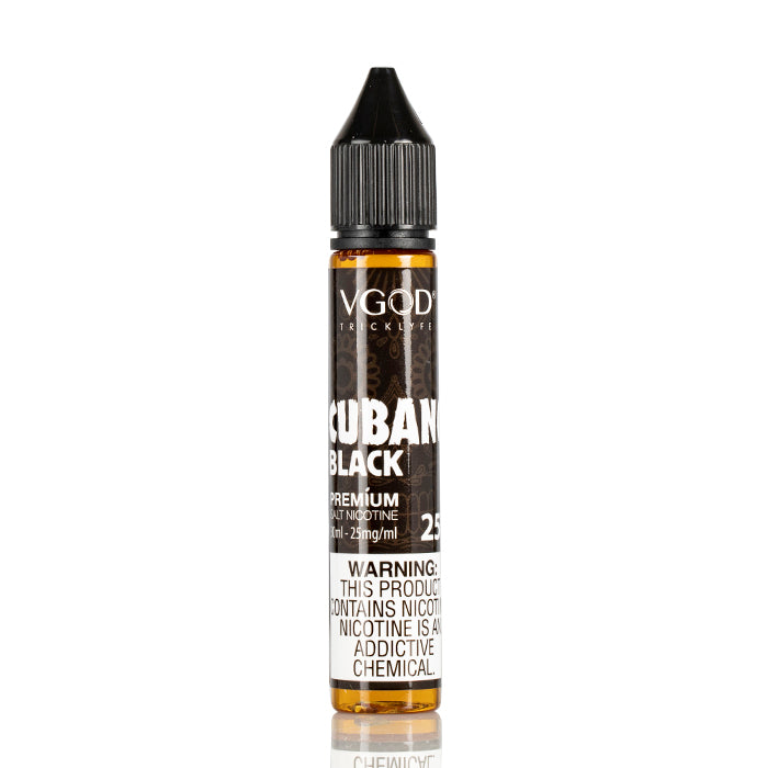 Cubano Black - VGod SaltNic | 30ML Vape Juice | 50MG | Vape Paradise
