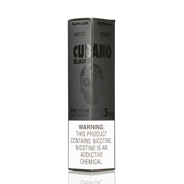 Cubano Black - VGod SaltNic | 30ML Vape Juice | 50MG | Vape Paradise